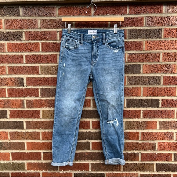 studio blue | Jeans | Studio Blue Light Blue Denim Light Distressed Mid ...